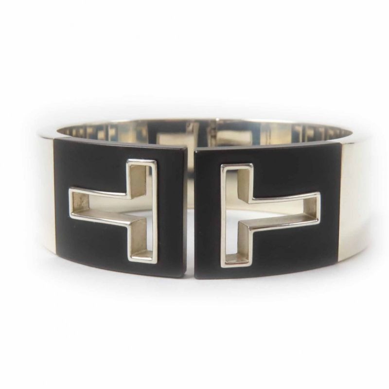 Tiffany & Co T-cut Out Bangle Bracelet AG 925 Silver Black Ladies | The ...